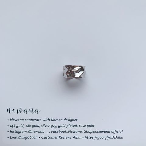 𝐧𝐞𝐰𝐚𝐧𝐚《韓國限量訂製》925純銀 重工熔煉戒指 – newana 뉴아나