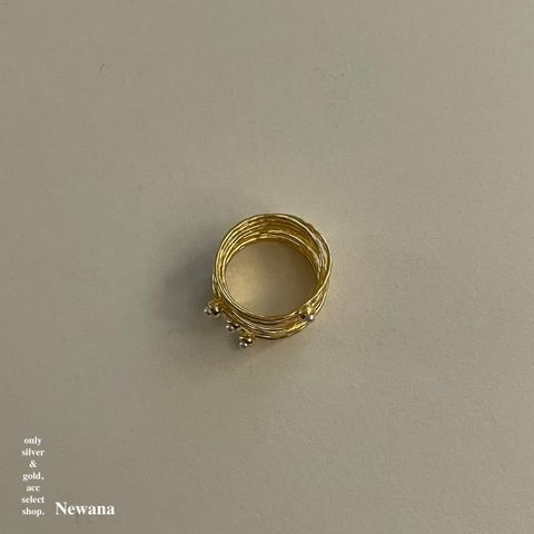 𝐧𝐞𝐰𝐚𝐧𝐚 法式小眾 纏繞多層珍珠點綴戒指｜戒子｜造型｜現貨＋預購【n821】 – newana 뉴아나