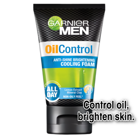 Garnier Men Oil Control Anti-Shine Brightening Cooling Foam 100ml – Storso®