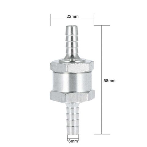 6mm Fuel One Way Valve Petrol Diesel Non Return Check Valve for ...