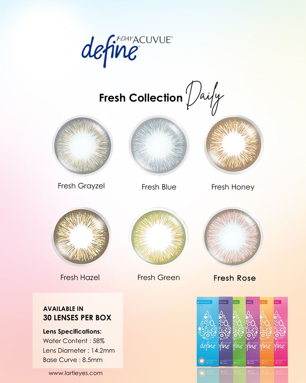 Honey Contact Lenses Acuvue