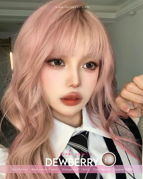 [MONTHLY LENS] Pink Series - Dewberry Brown (1 Pair) – LARTI EYES