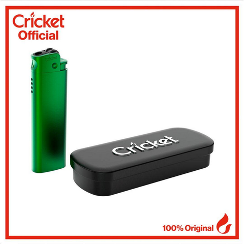 Cricket Deluxe Metal Lighter With Black Metal Gift Box – Supreme ...
