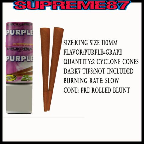 CYCLONES Flavored Pre-rolled Blunts (2 Blunts Per Pack) – Supreme ...