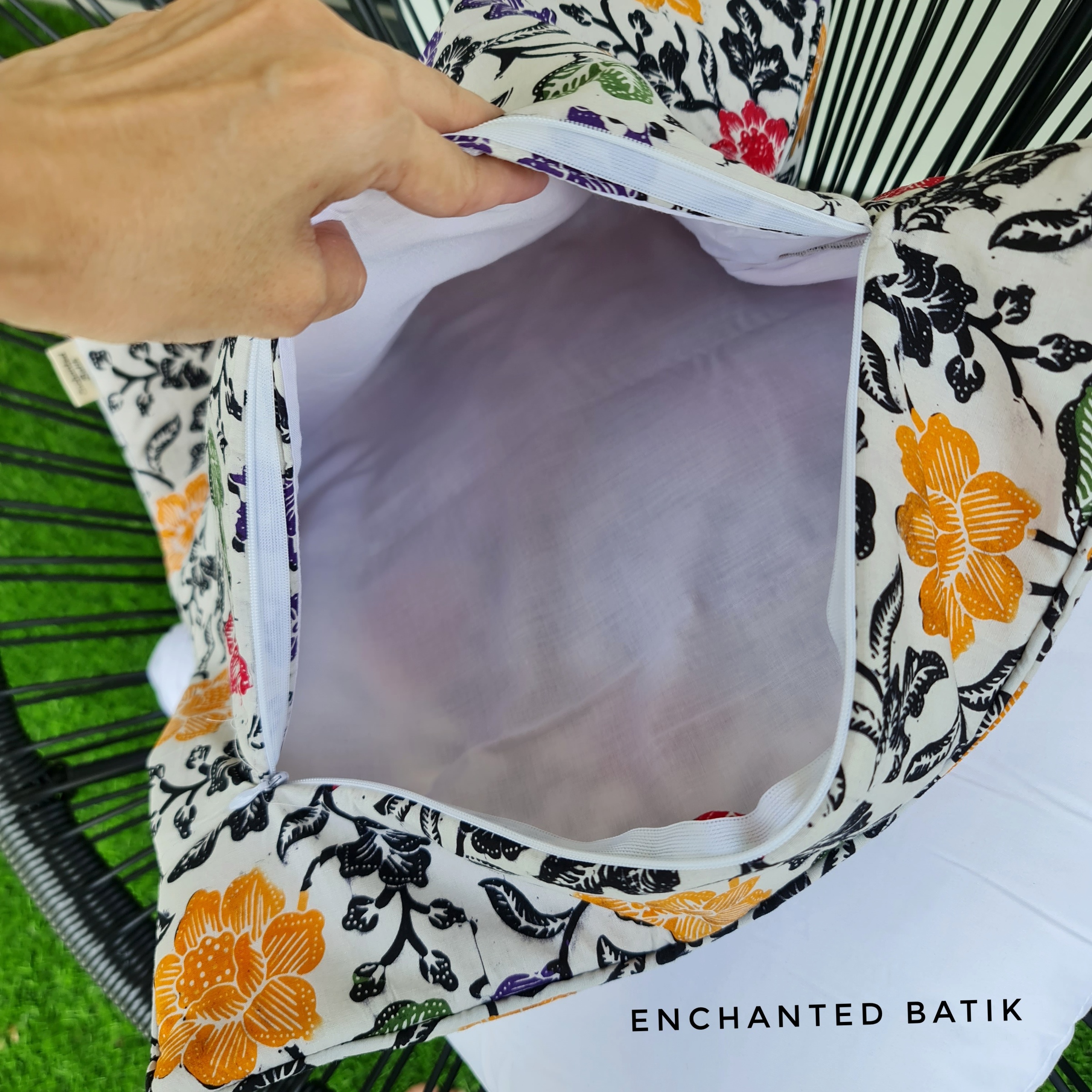 Padded Batik Cushion Cover – Enchanted Batik