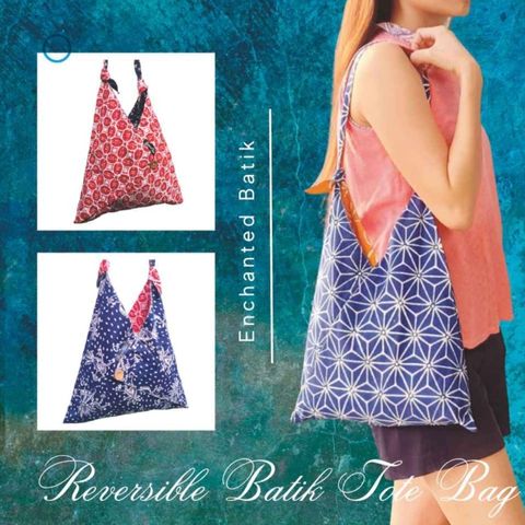 Reversible Batik Tote Bag – Enchanted Batik