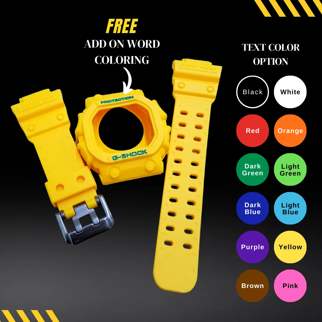 GX-56 Bumblebee Yellow Band & Bezel – Custom Gorillas GX-56 Bumblebee Yellow Band & Bezel – Custom Gorillas