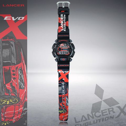 Mitsubishi Lancer Evo X Custom Design DW-9052 G-Shock Watch – Custom ...