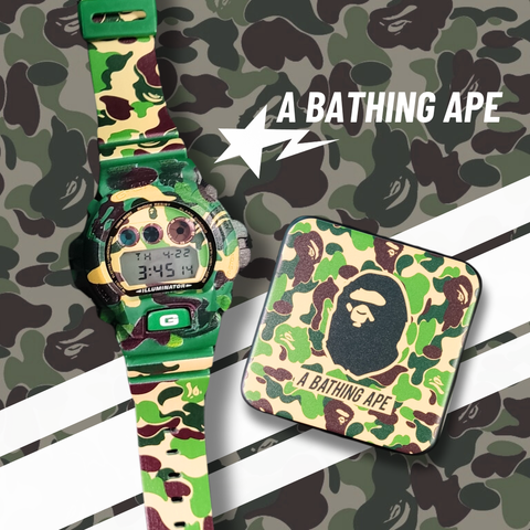 WGM x Bape Custom Design G-Shock DW-6900 Watch | A Bathing WGM x Bape Custom Design G-Shock DW-6900 Watch | A Bathing