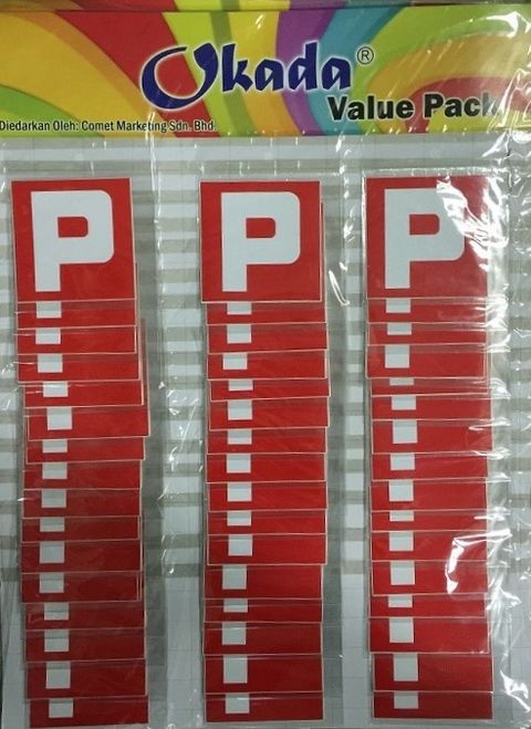 (RM2.20) OKADA Car Sticker P / Stiker Kereta / Windscreen Sticker / JPJ ...