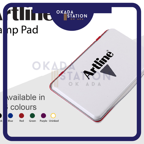 Artline Stamp Pad No.2 (Black/ Blue/ Red) / Artline Chop Pad / Artline ...
