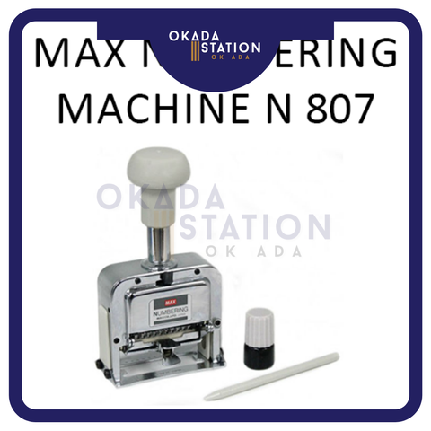 MAX N-807 NUMBERING MACHINE / Numbering Machine / 8 Digits Number ...