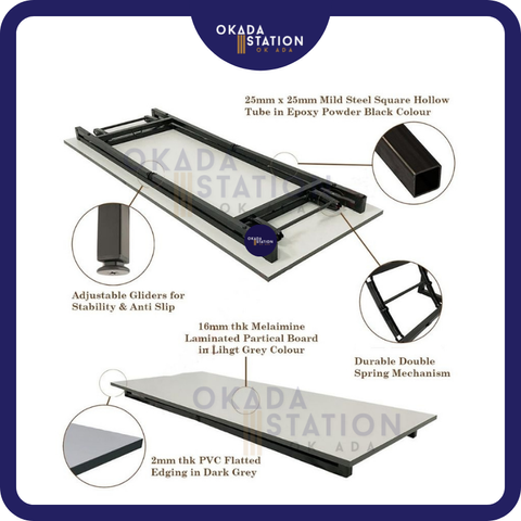 OKADA Foldable Banquet Table - All size / Catering Buffet Meja Lipat ...