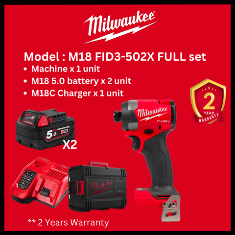 Milwaukee M18 Impact Driver / FID3 / 1/4" Hex Impact Driver / Milwaukee ...