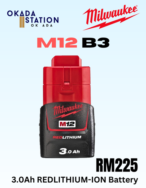 Milwaukee M12 Battery / Milwaukee Battery 12V / Red Lithium Battery ...