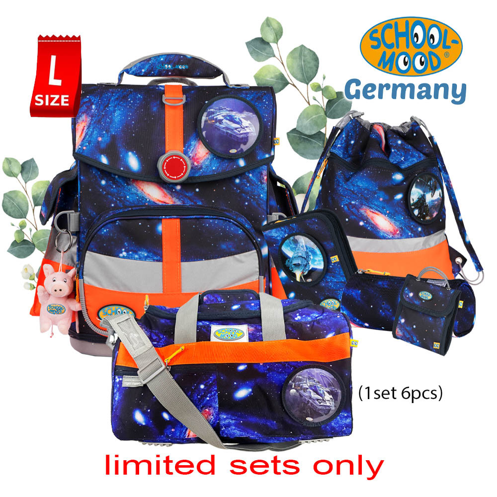 Tiger Family School Bag - School Mood - Neon Galaxy - (6pcs set ...