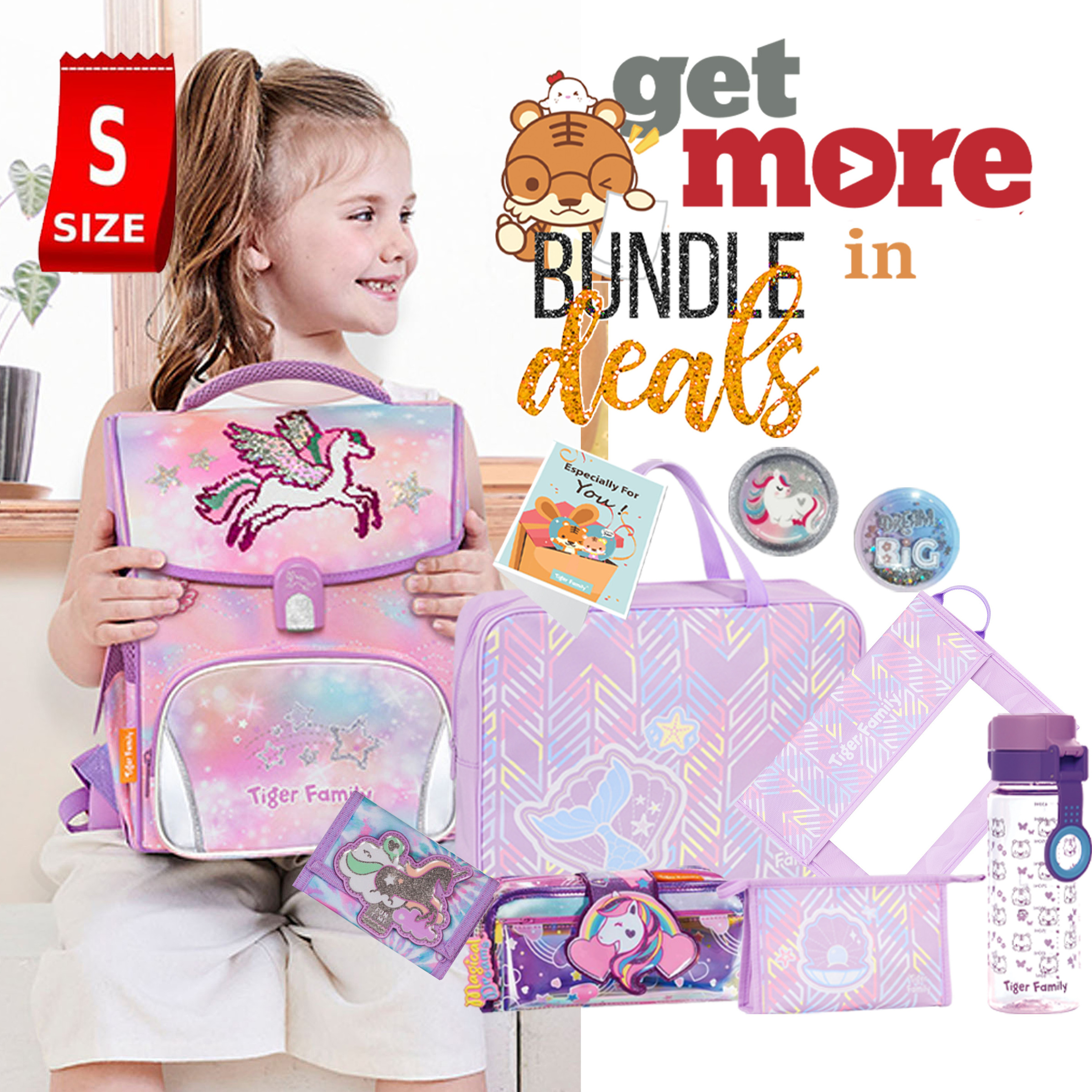 S Size | 100cm - 135cm – Tiger Family Malaysia Sdn Bhd - School Bag Malaysia