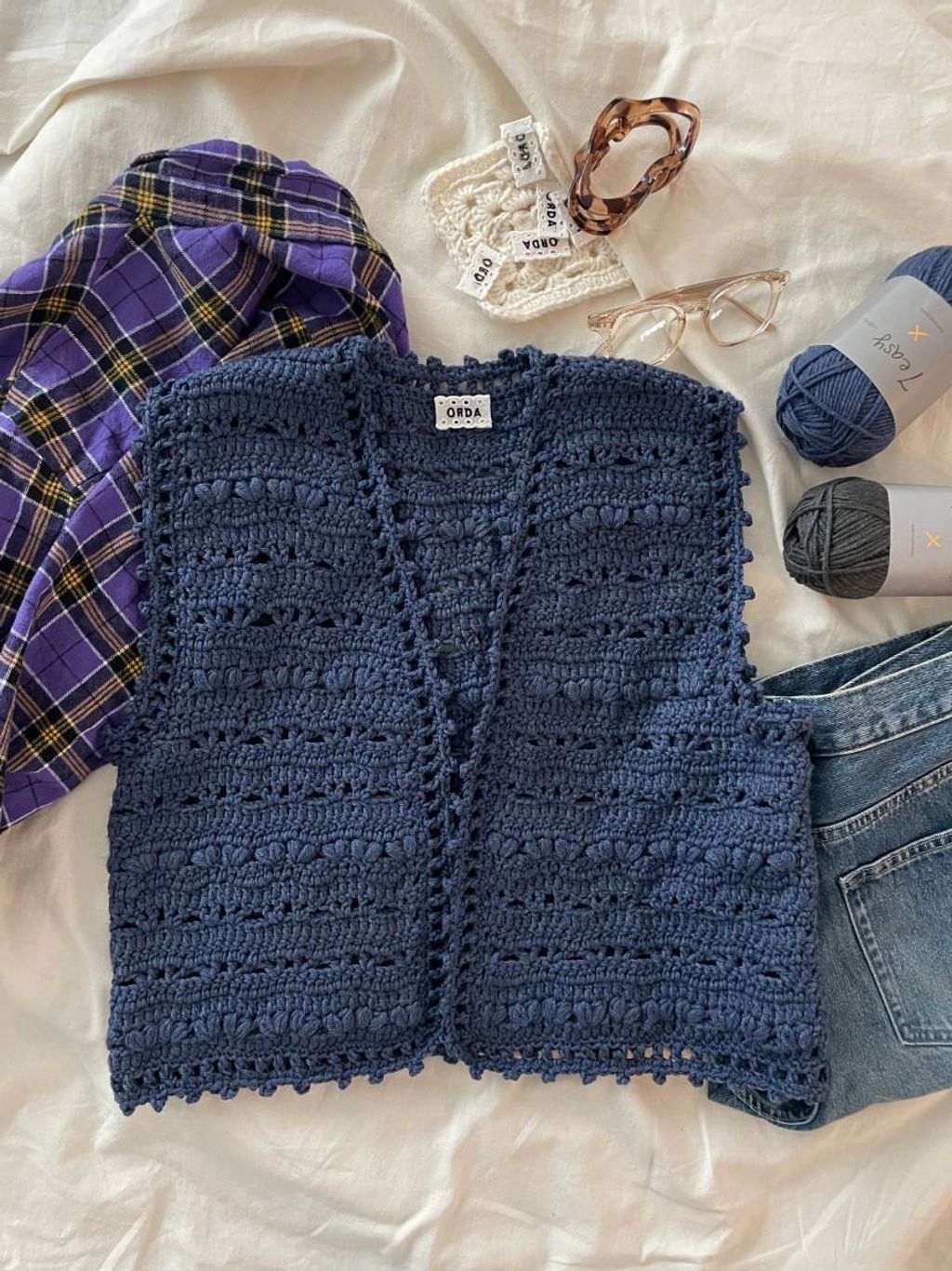 預購 | orda made | Pico Vintage勾針背心 피코 빈티지 베스트 만들기 – Uknit 優甯特 - 한국 뜨개질 패키지 판매전문점