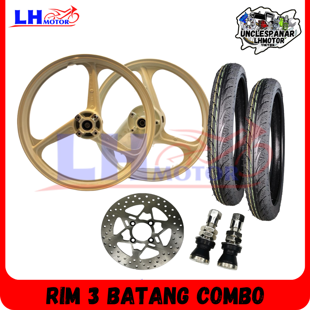 Y15ZR SPORT RIM 3 BATANG ENKEI 160/160/17 COMBO SET Y15 Y16 – LHMotor