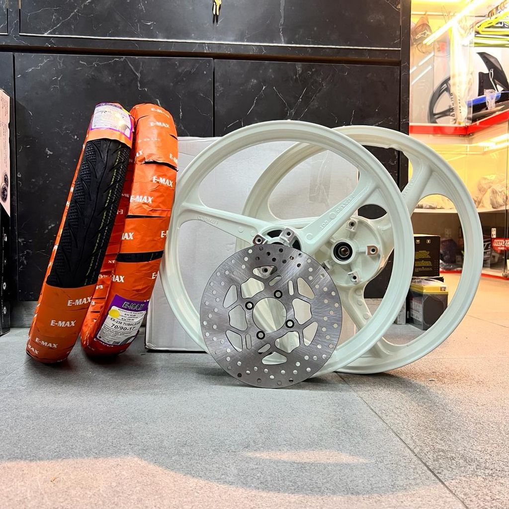 Y15ZR SPORT RIM 3 BATANG ENKEI 160/160/17 COMBO SET Y15 Y16 WHITE BLACK ENKEI LHOTOR UNCLE ...