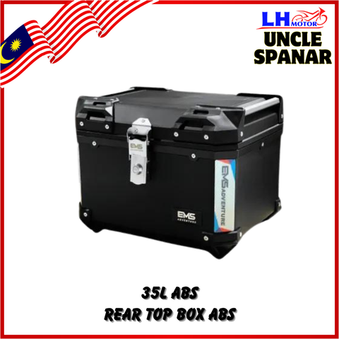 EMS Adventure Top Box Abs Plastic / Alloy W45 Silver Black 35L / 45L ...