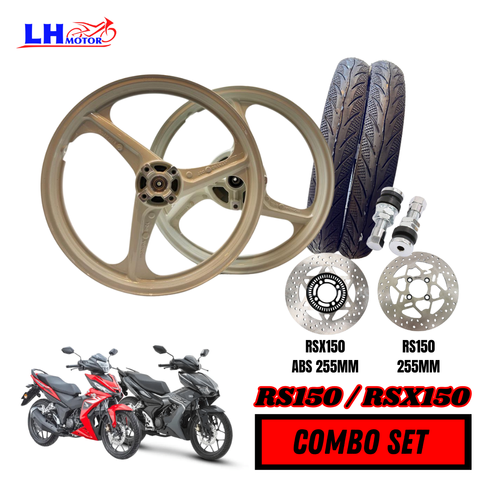RS150 RSX150 SPORTRIM 3BATANG COMBO SET RIM TYRE DISC ABS TUBEHEAD ...