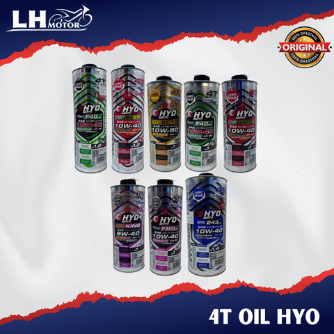 HYO Engine Oil Minyak Hitam Fully & Semi 5W40 10W40 15W50 – LHMotor