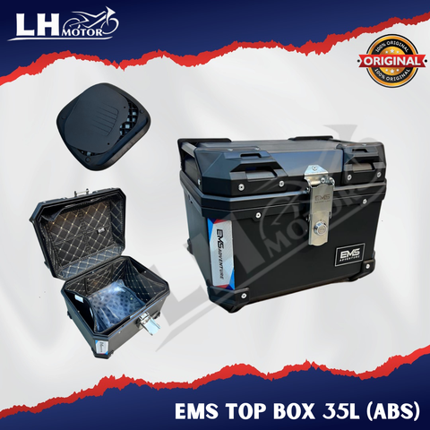 EMS Adventure Top Box Abs Plastic / Alloy W45 Silver Black 35L / 45L ...