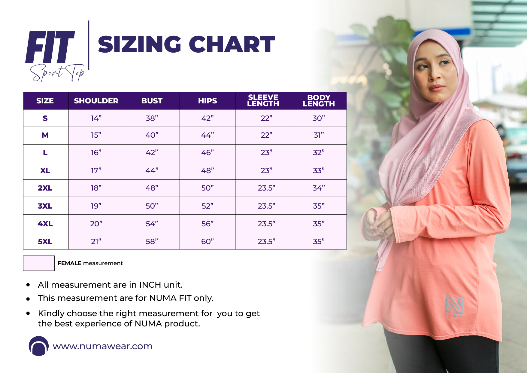FIT Sports Top In Soft Purple – numa | modest active wear