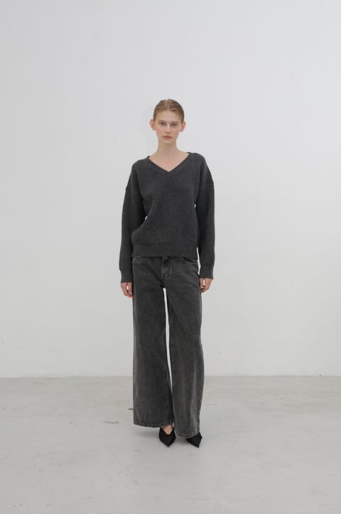 Stirling wide jeans - Grey – Murph