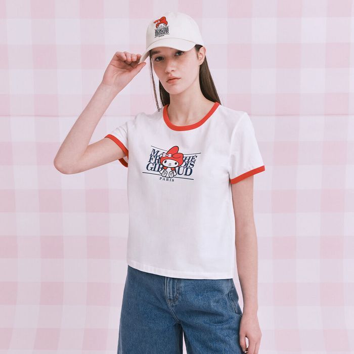[Marithe x My Melody] W Ringer Tee – Arielle Store