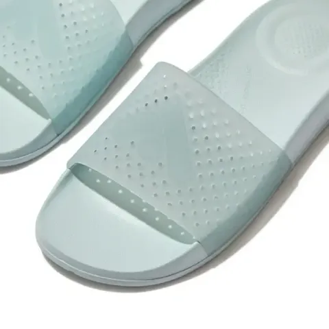 FITFLOP IQUSHION Arrow Translucent Perf Pool Slides Women – Sandaland