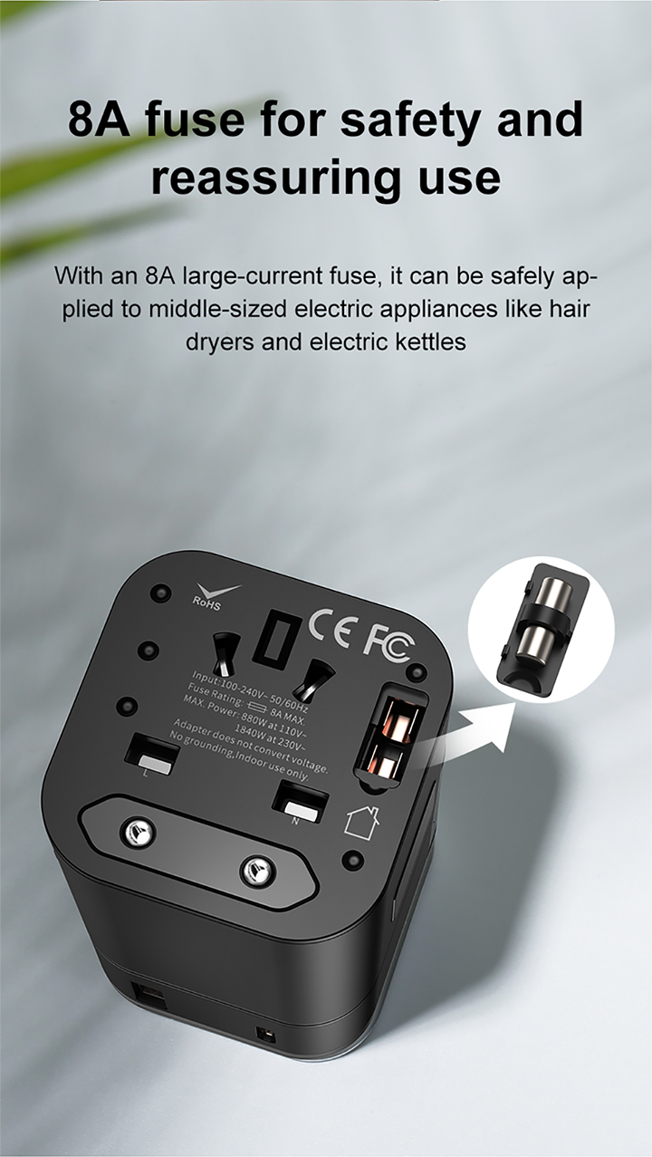 Baseus Removable 2 in 1 Universal Travel Adapter PPS Quick Charger