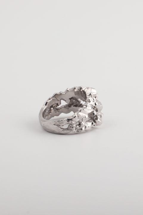 Crystals wide ring – Kaomin Studio