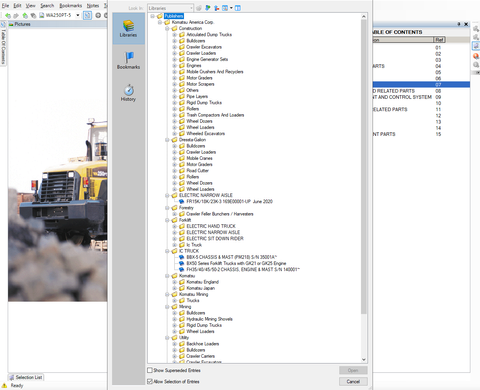 Komatsu USA LinkOne CSS-Net Parts Book Viewer – Electronic Parts Catalogue