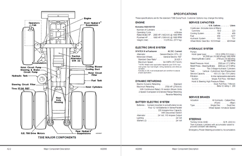 Komatsu Dump Truck Shop Manual 730E Dump Truck with Trolley Assist ...
