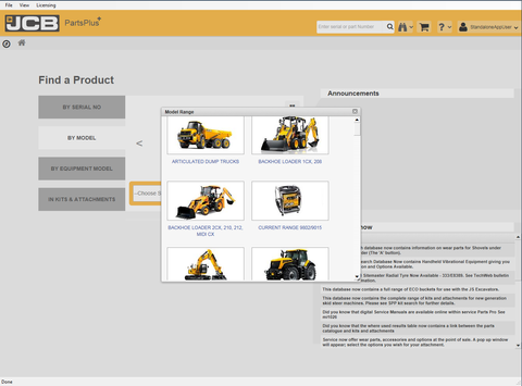 JCB Service Parts Plus+ Spare Parts Catalog and Service Manuals ...