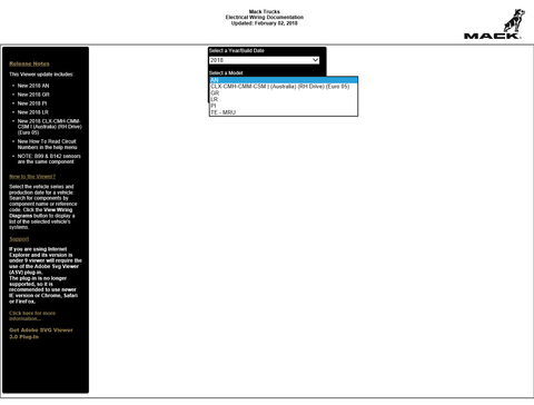 Mack Trucks Electrical Wiring Diagram Documentation EWD – Electronic ...
