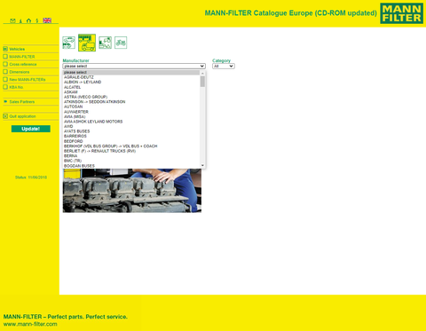 MANN-FILTER Product Catalogue Europe Offline – Electronic Parts Catalogue