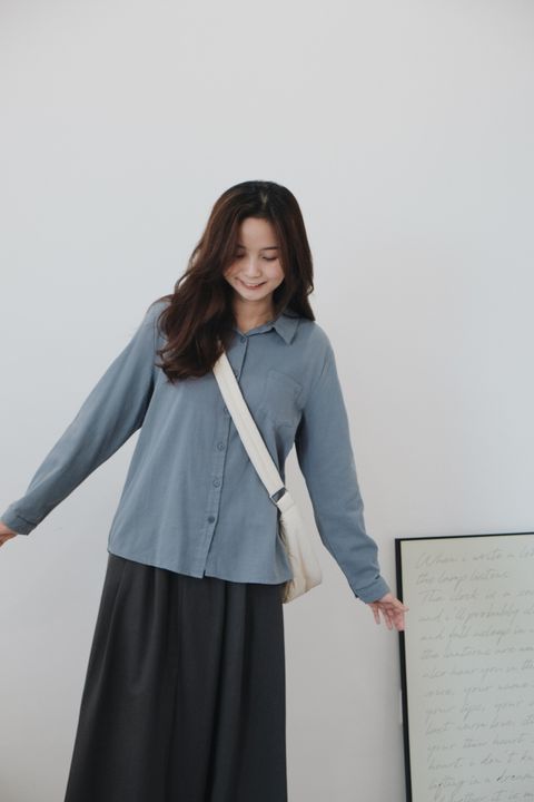 Henry Button Blouse – Degree Celsius