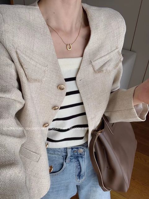 Freesia 杏色短版外套 – FreesiaBoutique