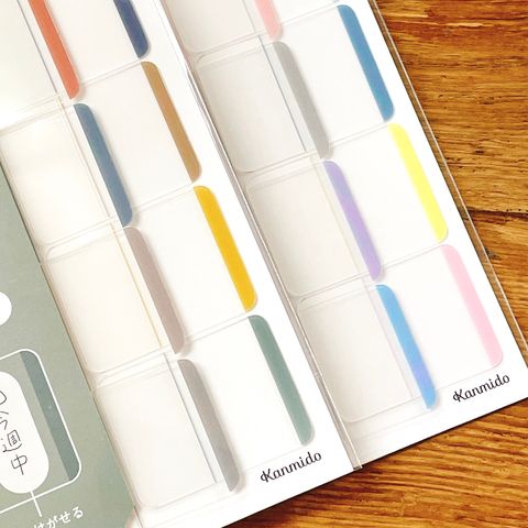 日本 Kanmido • File tab 柔和色系索引標籤貼 – 牽筆文具社