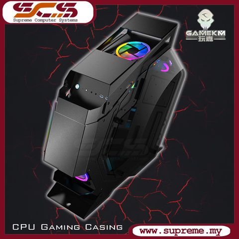 CPU Gaming Casing Double Side Transparent Gaming Case Glass – Supreme ...
