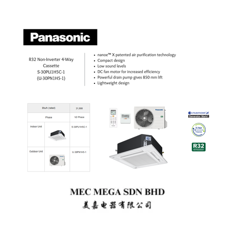 Panasonic Ceiling Cassettes – Electrical Store and Aircond Service Port ...