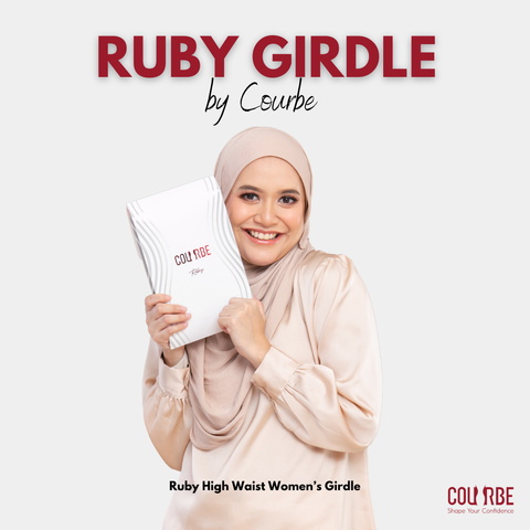 [MammaFit Duo B] BLACK Mammamia + BLACK Ruby Girdle – Courbe Malaysia