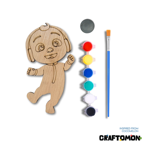Wooden Cocomelon Magnet Painting Kit (Pack of 2) – OPEN PLAYHOUSE