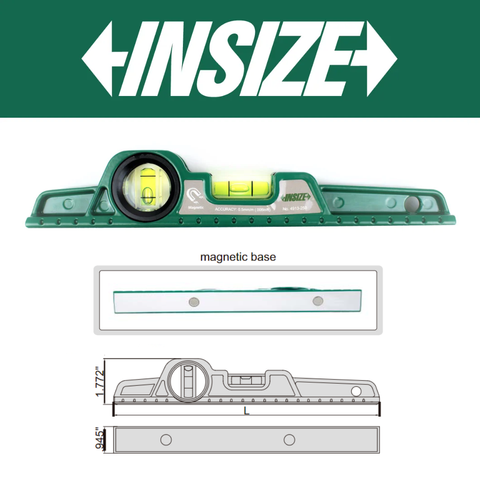 INSIZE Cast Aluminum Level 250mm (Model: 4913-250) – Conmax Resources