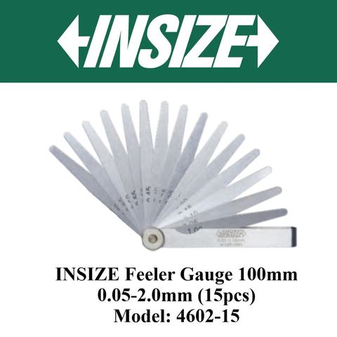 INSIZE Feeler Gauge / Feeler gage 4602 Series (Model: 4602-13A / 4602 ...