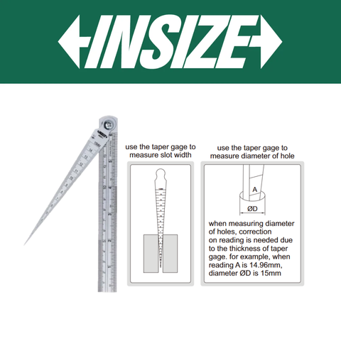 INSIZE Taper Gage and Steel Ruler Set (Model: 4829-1) – Conmax Resources