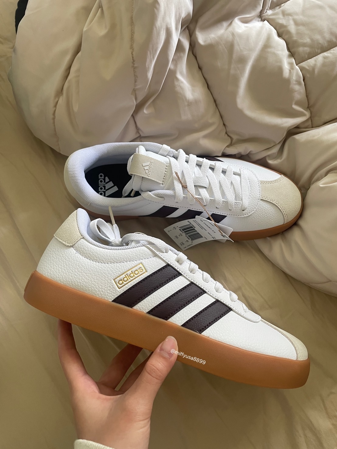 Adidas VL Court 3.0 白棕紅 焦糖底【ID6288】 – MiffyUSA米菲美國